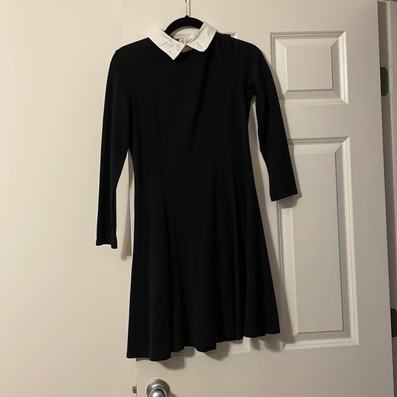 Amazon | Dresses | Black Collared Mini Dress Perfect For Wednesday ...